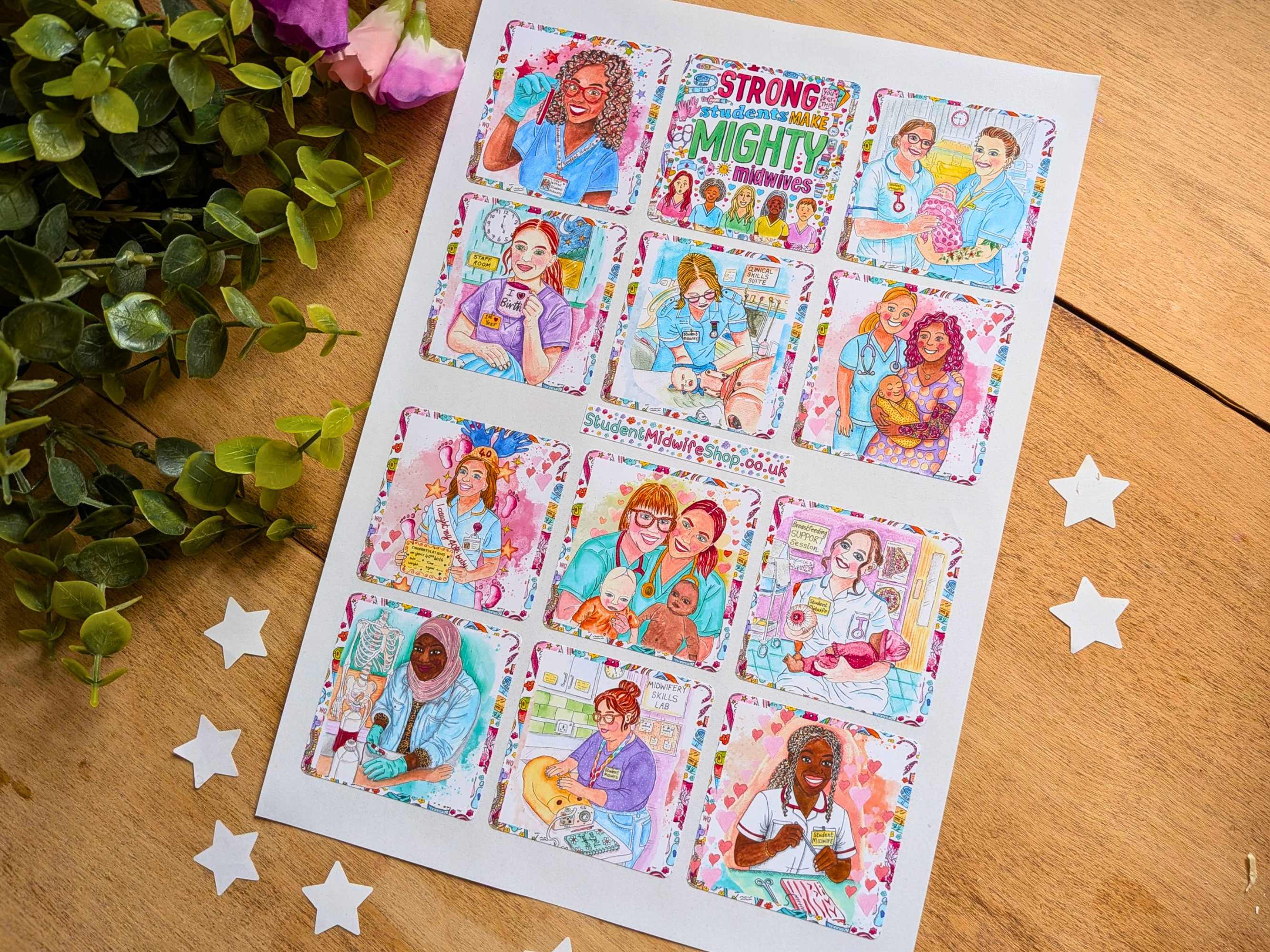 Student Midwife Stickers for Vision Board, Gifts or Planner Stickers ...