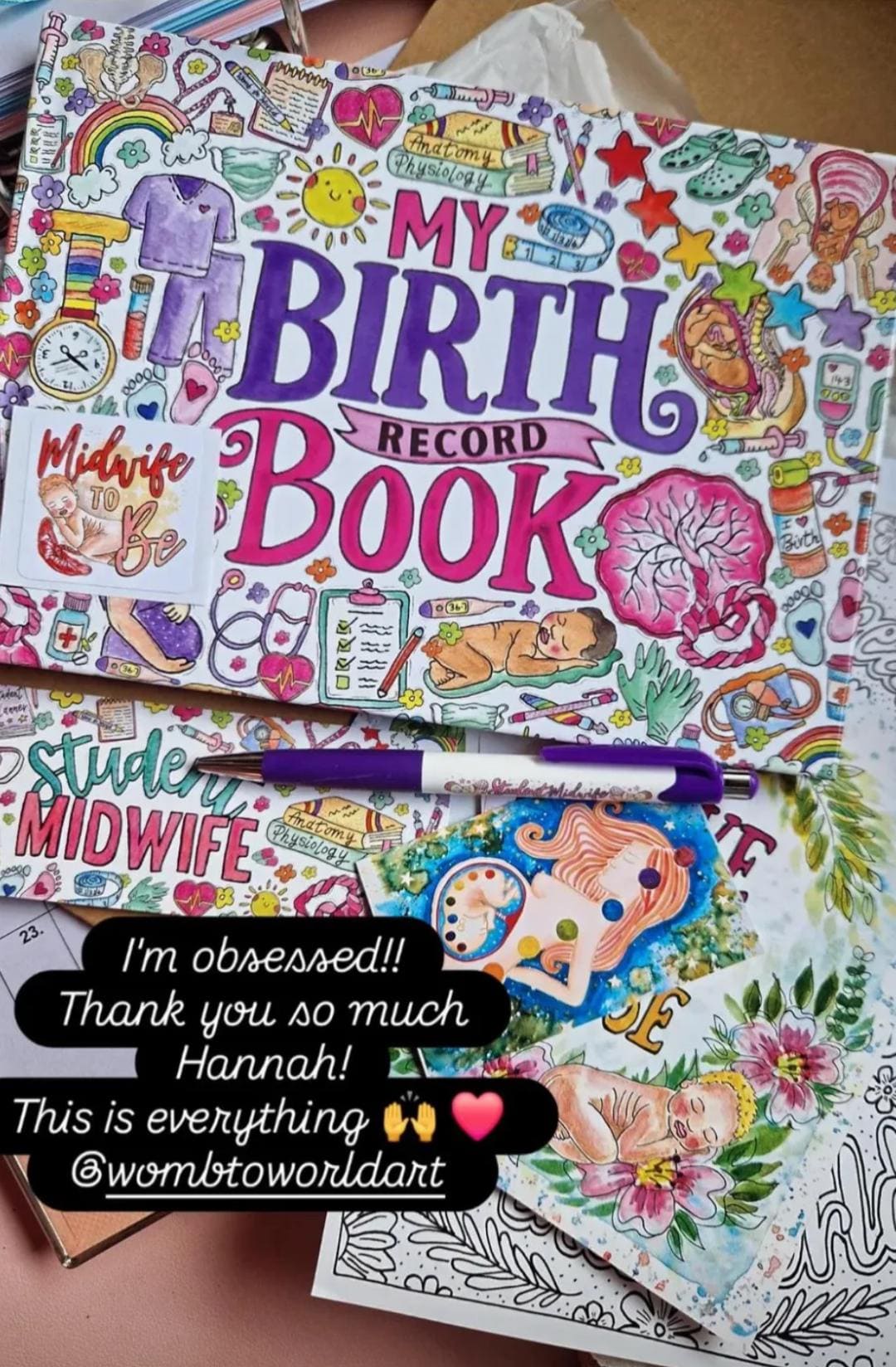 Student Midwife Birth Log Book Birth Counter | Student Midwife ...