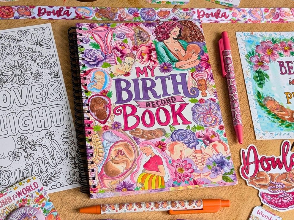 Midwife and Doula Birth Record Book & Client Journal by Womb to World ...